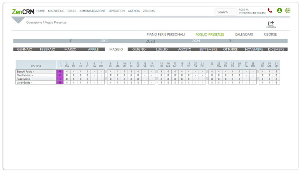 ZenHR Attendance sheet - Zenshare